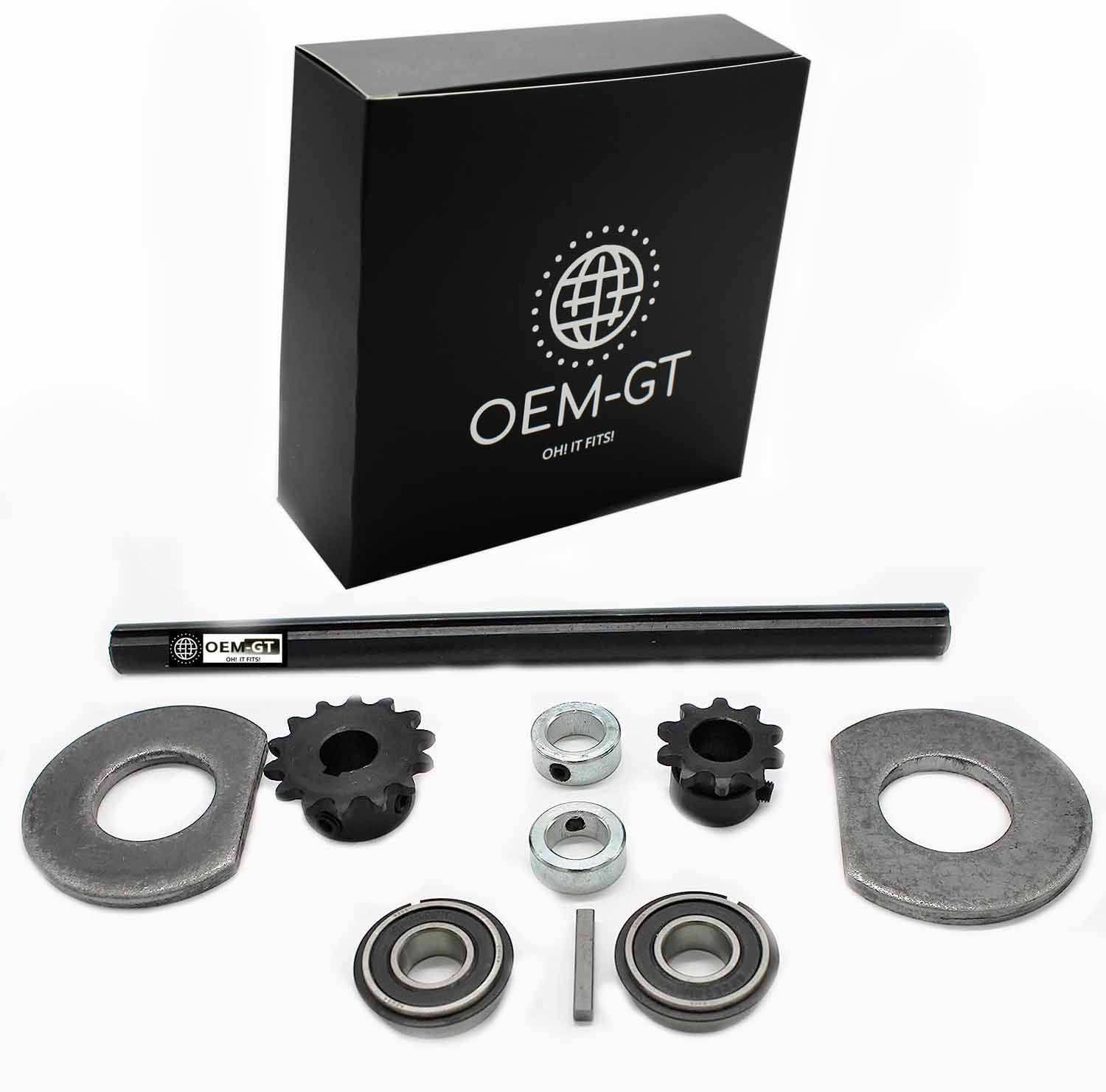 OEM-GT Go Kart Mini bike Complete Jackshaft Kit 5/8" X 10" for #35 ...