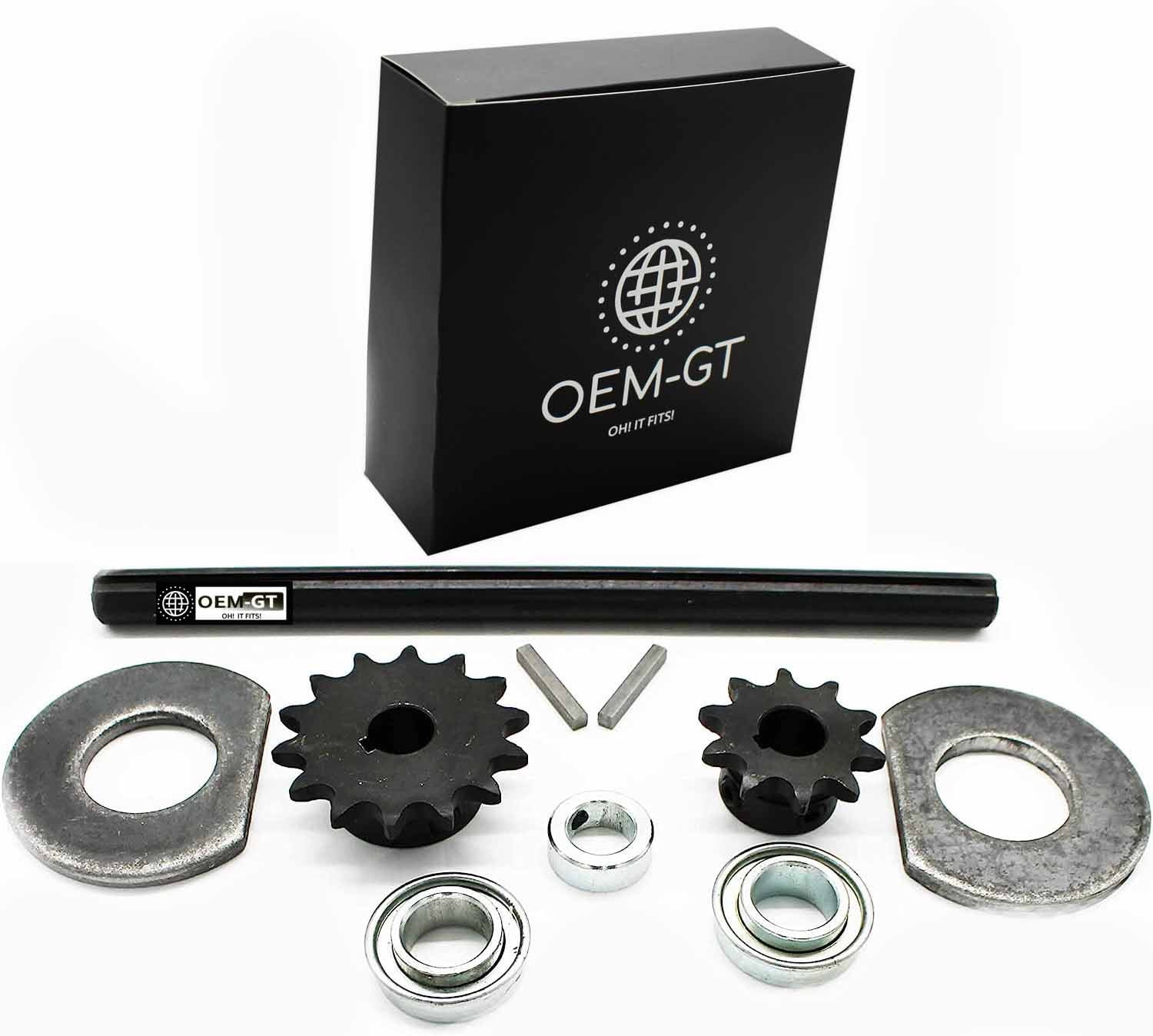 OEM-GT Go Kart/Minibike Complete Jackshaft Kit 3/4" X 10" for 40/41 ...