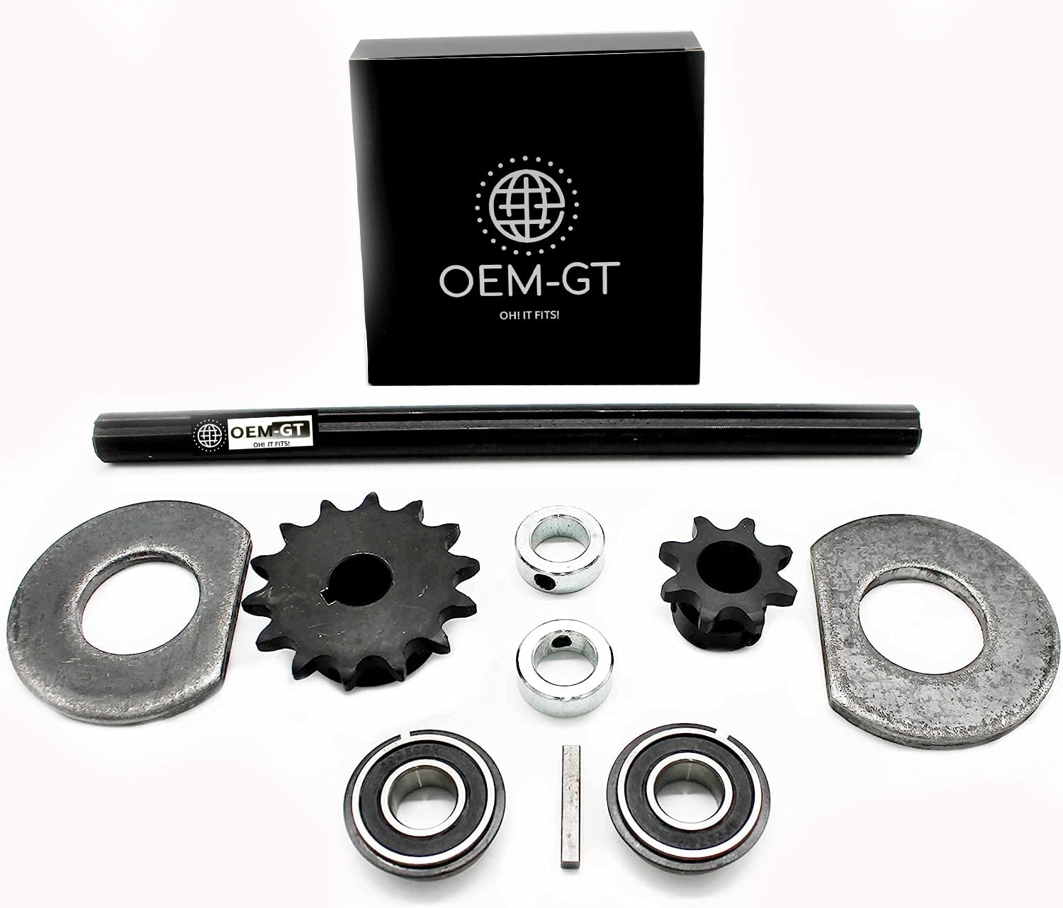 OEM-GT Go Kart/Minibike Complete Jackshaft Kit 5/8" X 10" for 40/41 ...