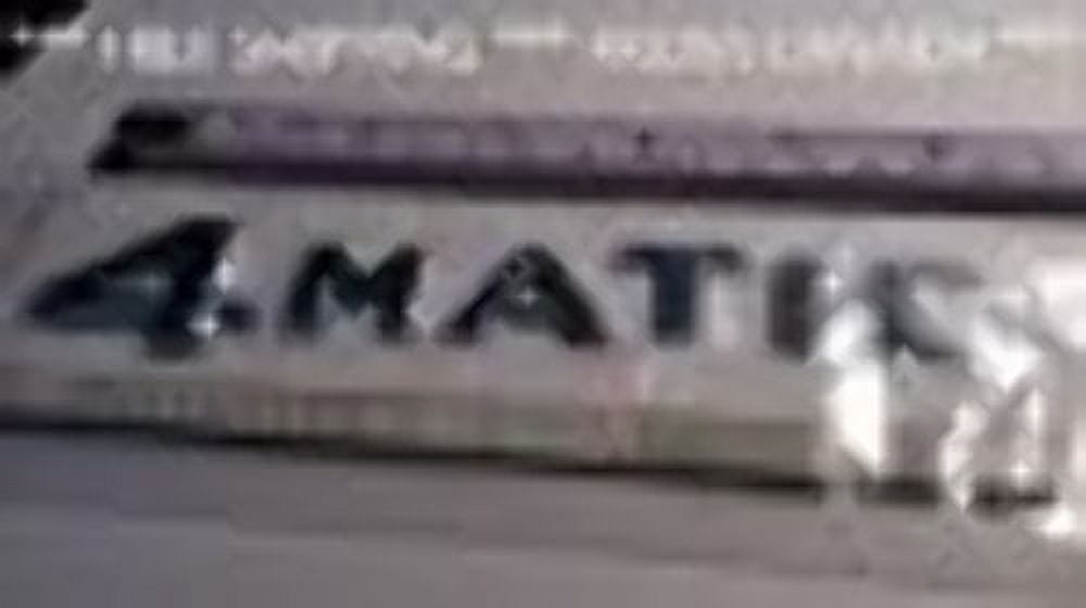 OEM Genuine Mercedes Benz ** 4MATIC ** Badge in Silver Chrome Decal ...