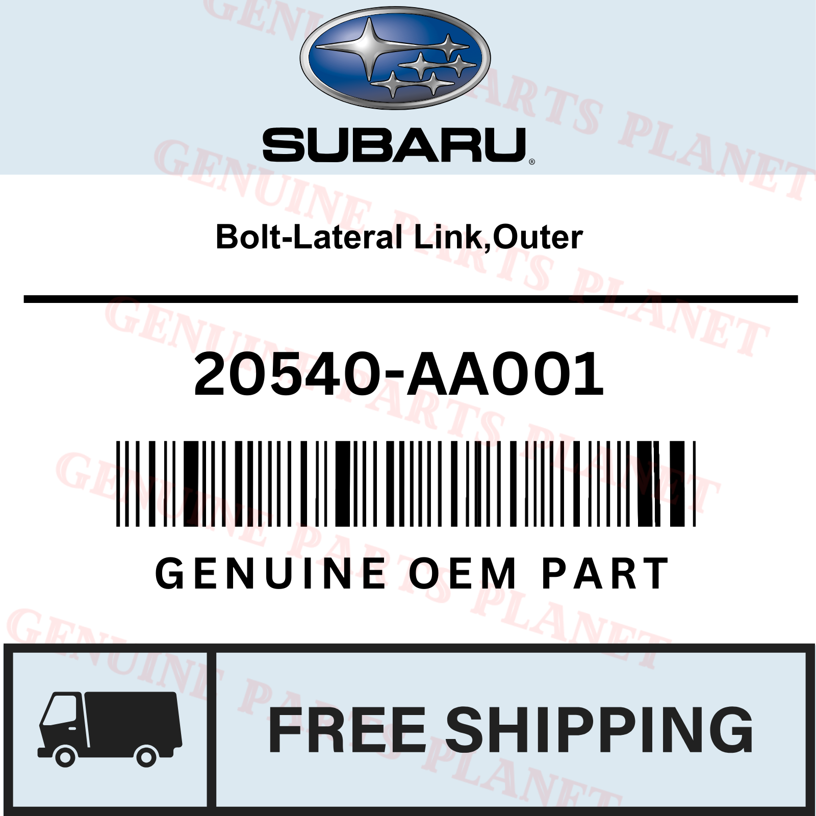 OEM Genuine Subaru 1990-2008 Bolt-Lateral Link,Outer - 20540-AA001 ...