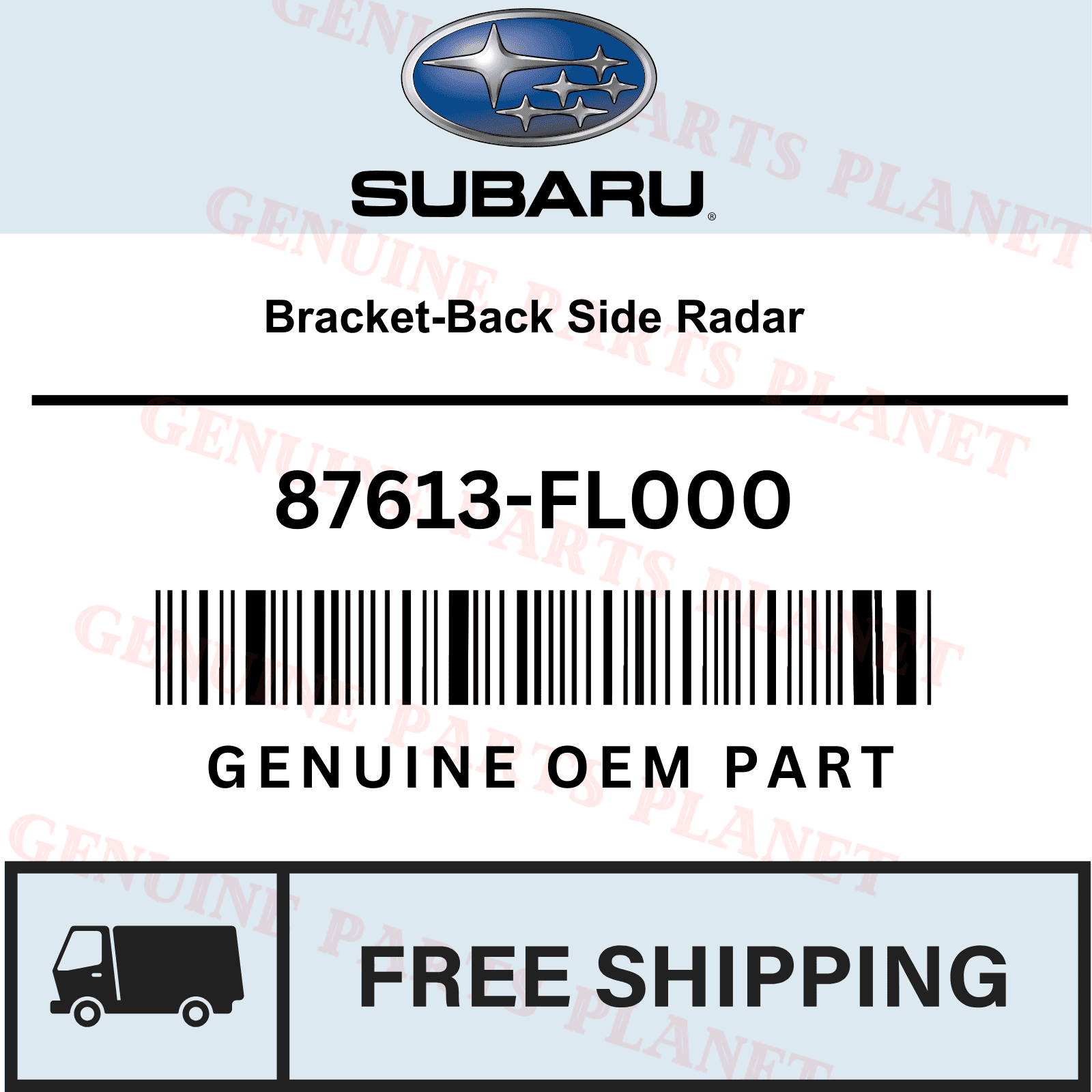 OEM Genuine Subaru 2017-2021 Bracket-Back Side Radar - 87613-FL000 ...