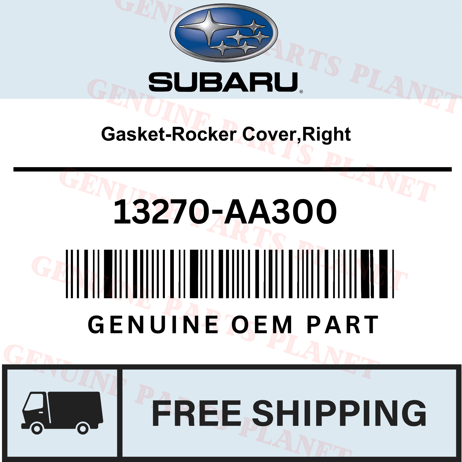 OEM Genuine Subaru 2017-2021 Gasket-Rocker Cover,Right - 13270-AA300 ...