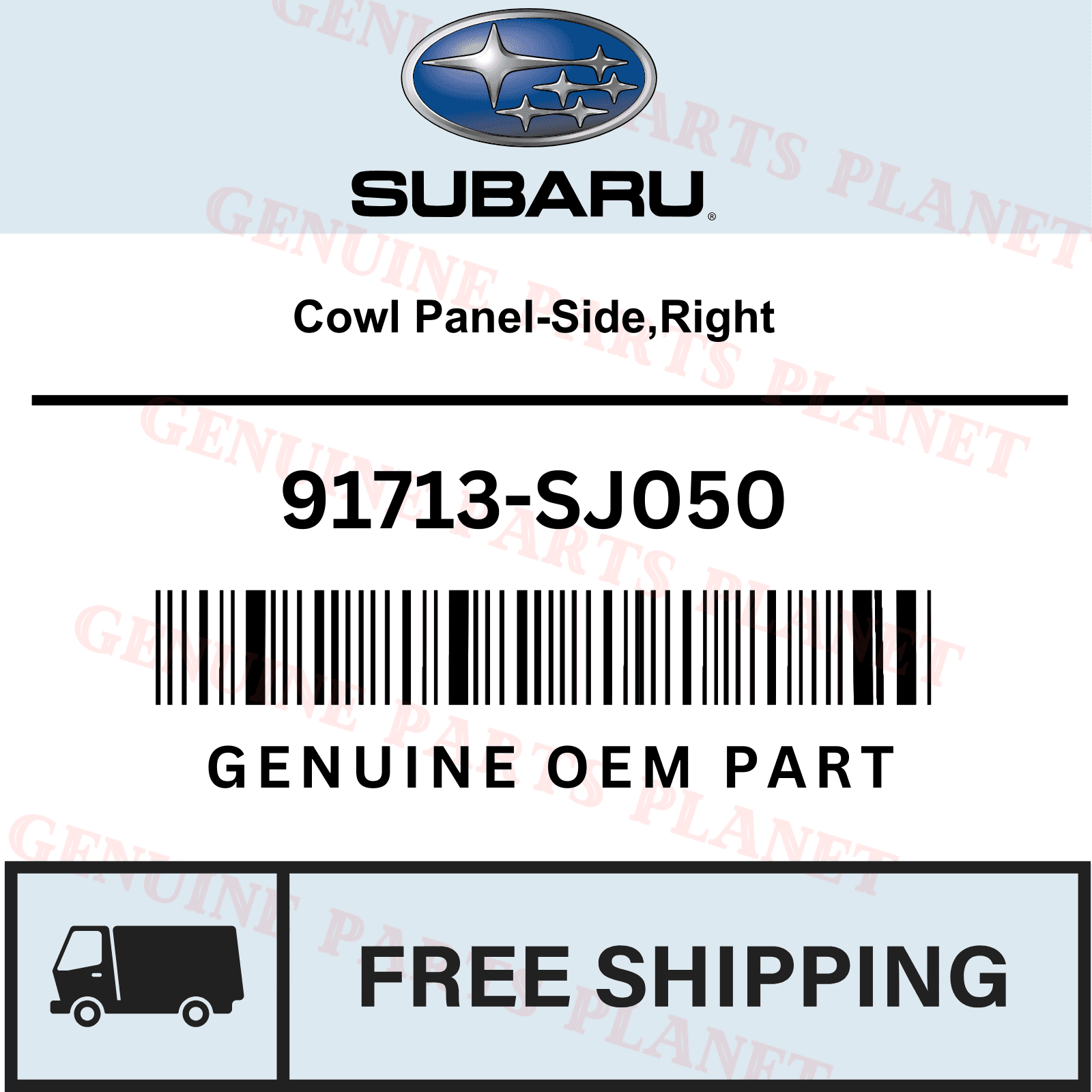 OEM Genuine Subaru Forester 2014-2018 Cowl Panel-Side,Right - 91713 ...
