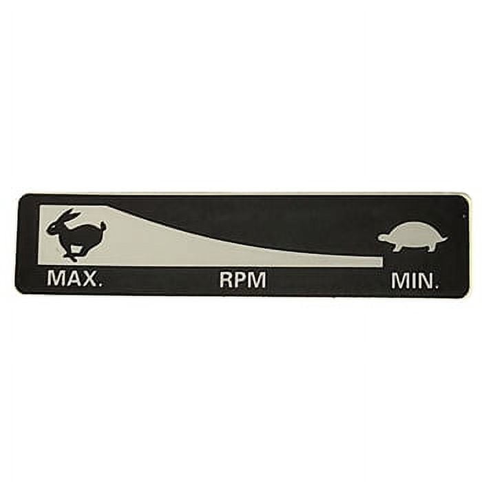 OEM Honda GX160, GX200-GX390 Throttle Indication Decal - Walmart.com