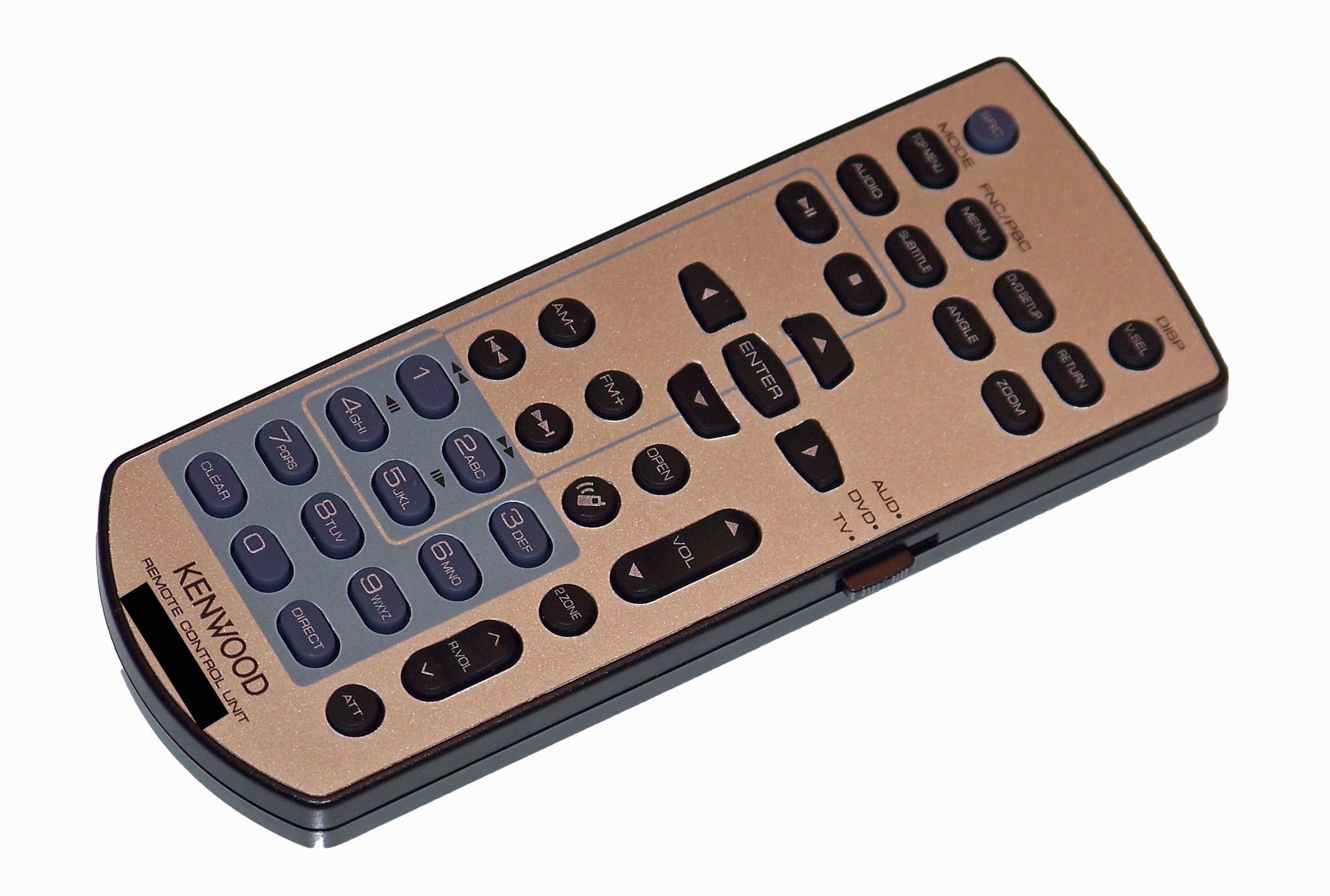 OEM Kenwood Remote Control Originally Shipped With: KVT614, KVT-614, KVT696, KVT696, KVT-696 ...