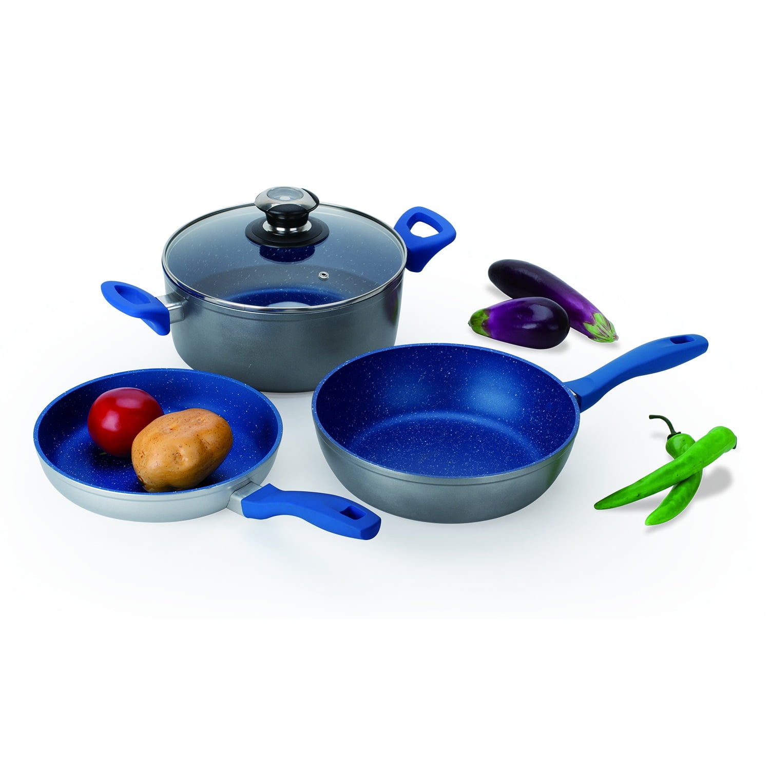 OEM Non-Stick 4-piece Forged Aluminum Cookware Set - Walmart.com