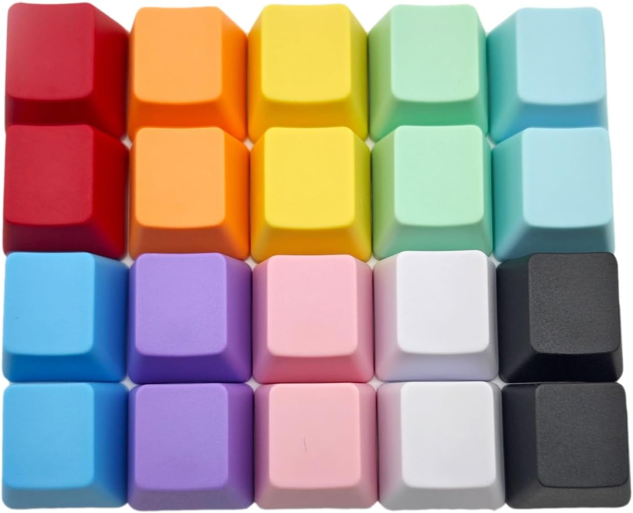 OEM Profile Blank Keycaps PBT Rainbow Mixed Colors 1U R4 Keycap for MX ...