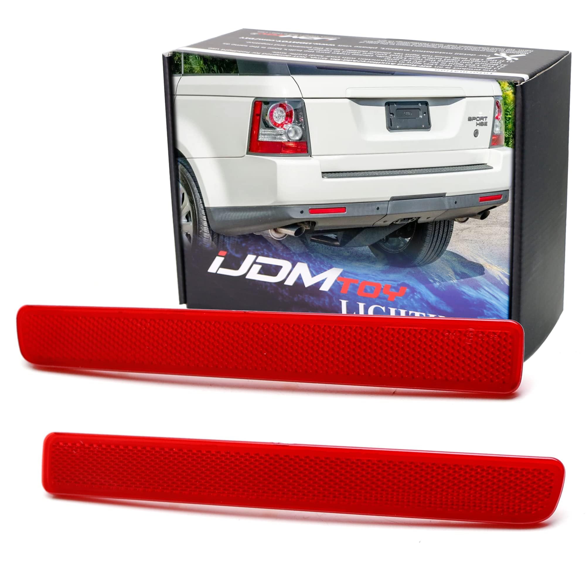 OEM-Red Rear Bumper Reflector Lens Replacements For Land Rover 2005-09 ...