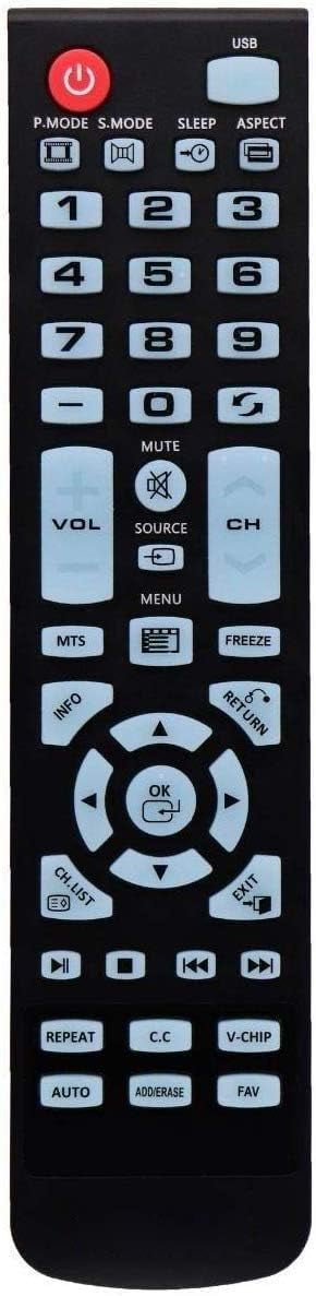 OEM Replacement WS-1688 Remote Control for Westinghouse WD49FB1018 WD32HB1120 WD32HKB1001 DVD ...