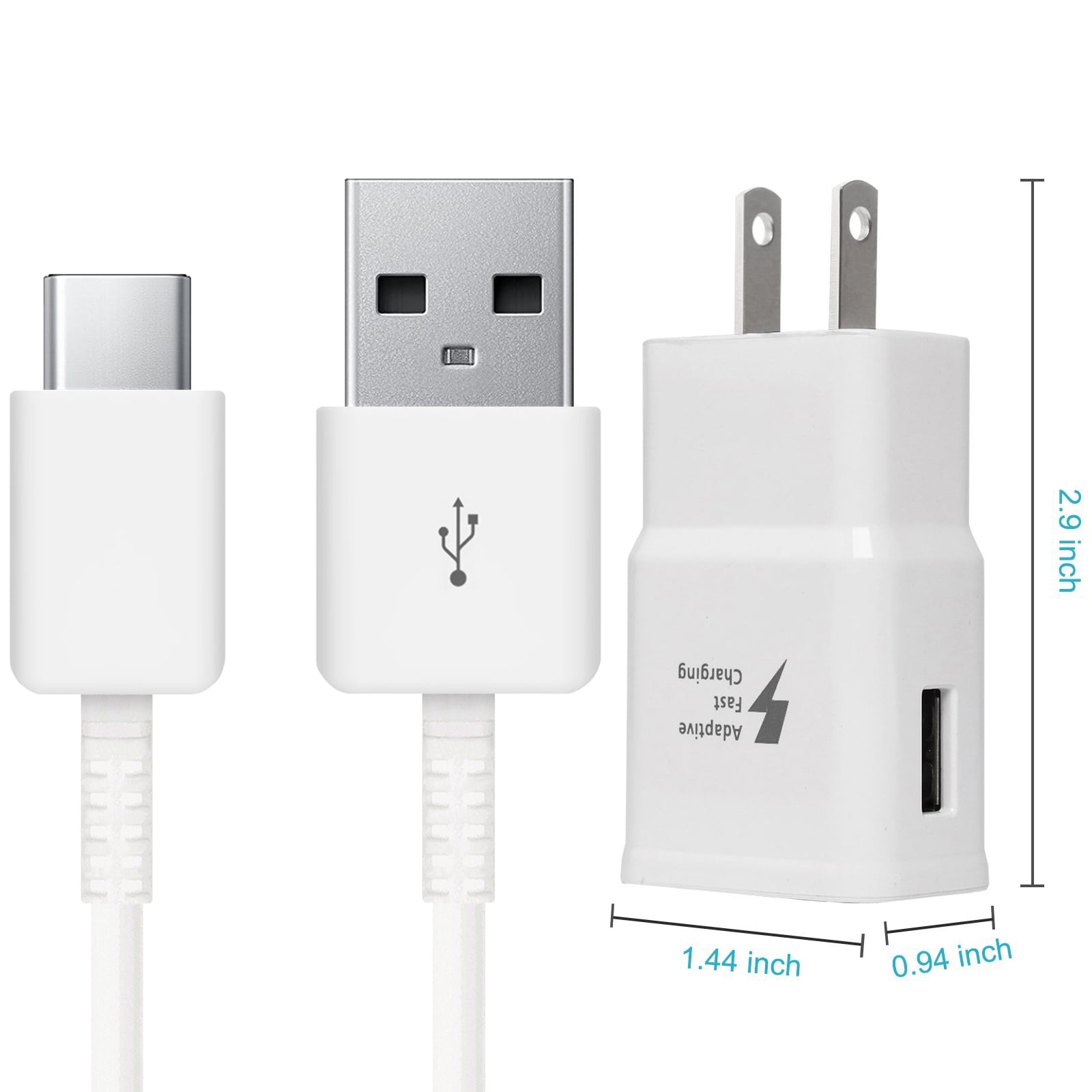 OEM Samsung Galaxy S8/S8+/S9/S9+ Galaxy Note 8/9 Adaptive Fast Charger ...