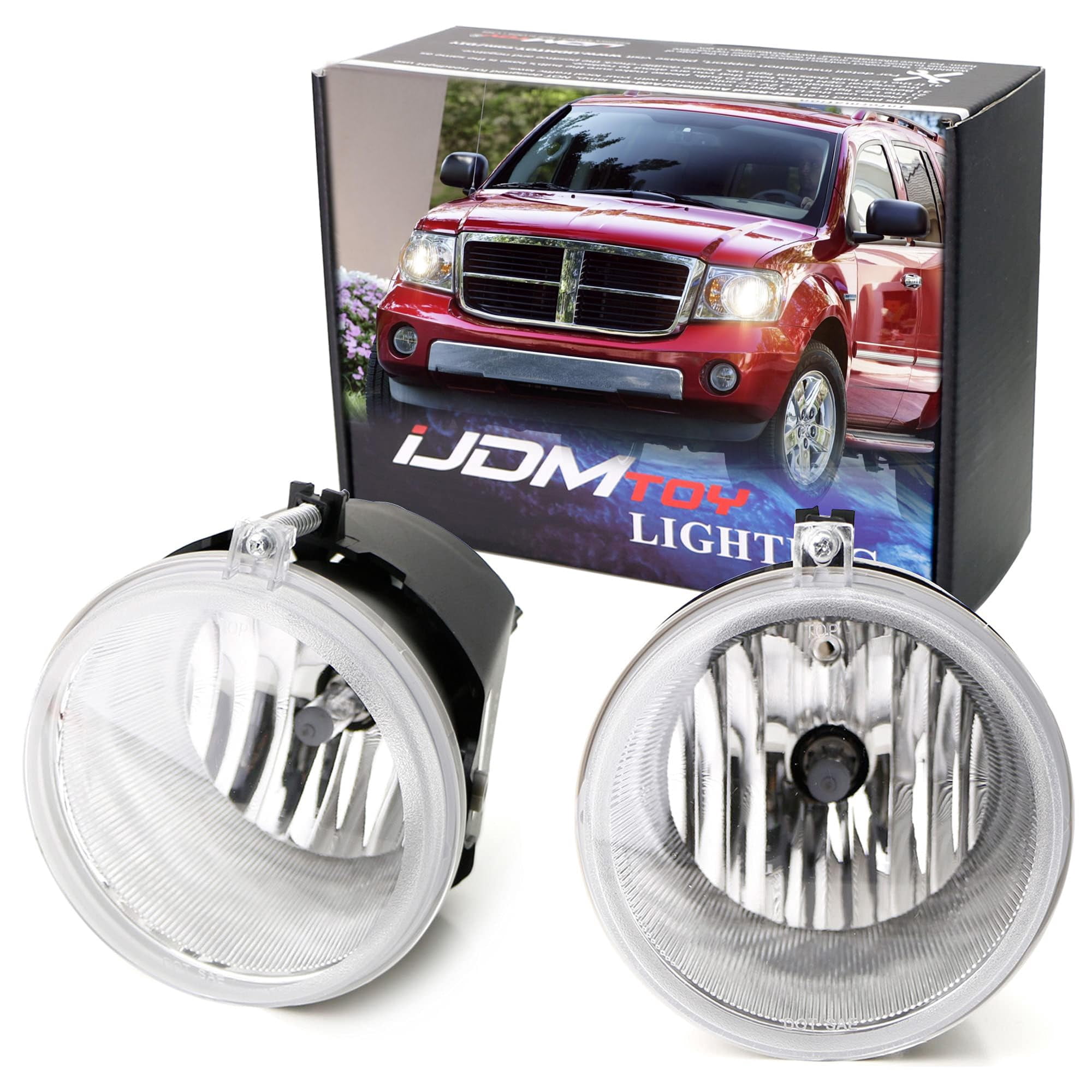 OEM-Spec H10/9145 Halogen Bulb Clear Fog Light Assemblies with Fog Lamp ...