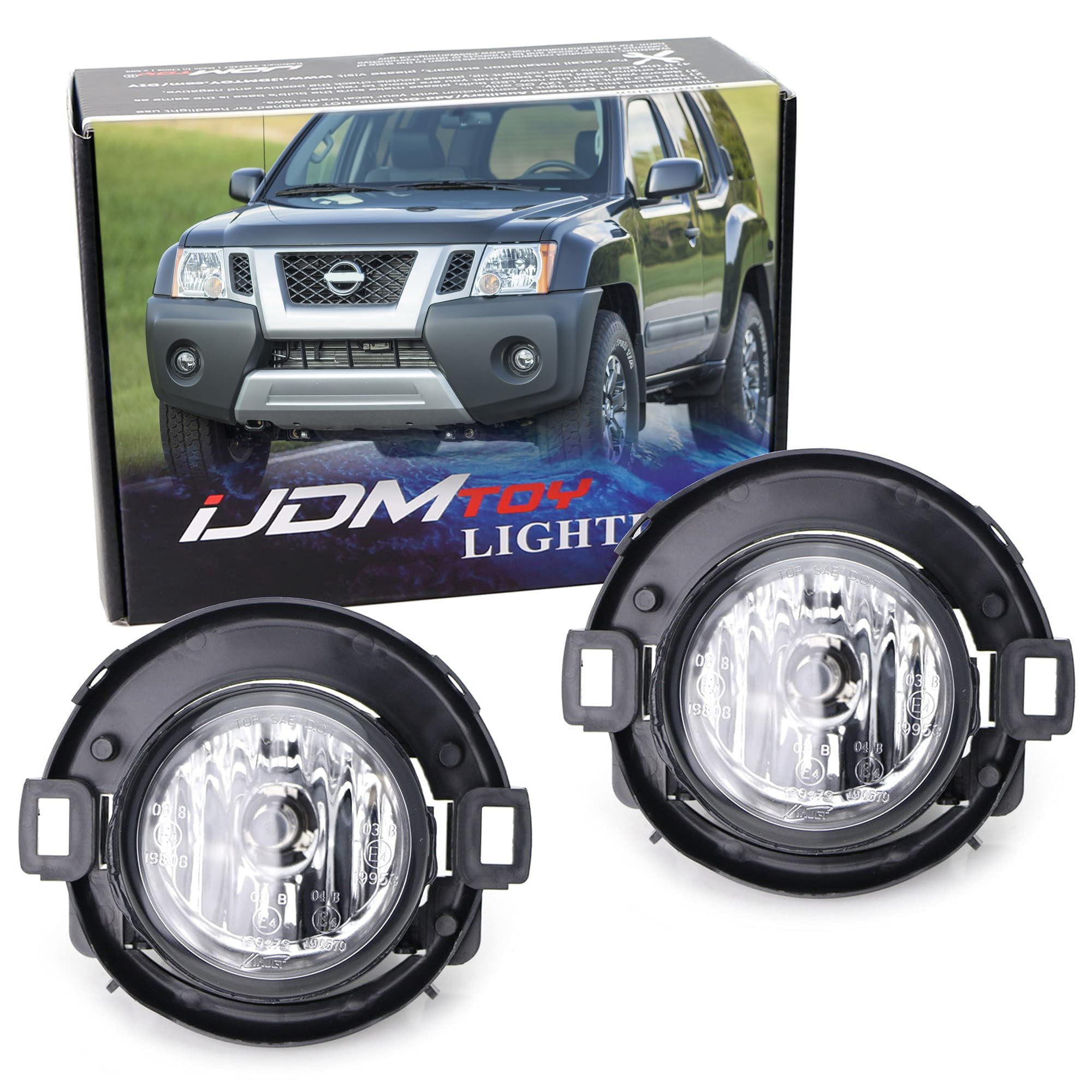OEM-Spec H11 Halogen Bulb Fog Light Assemblies Kit with Relay Switch ...