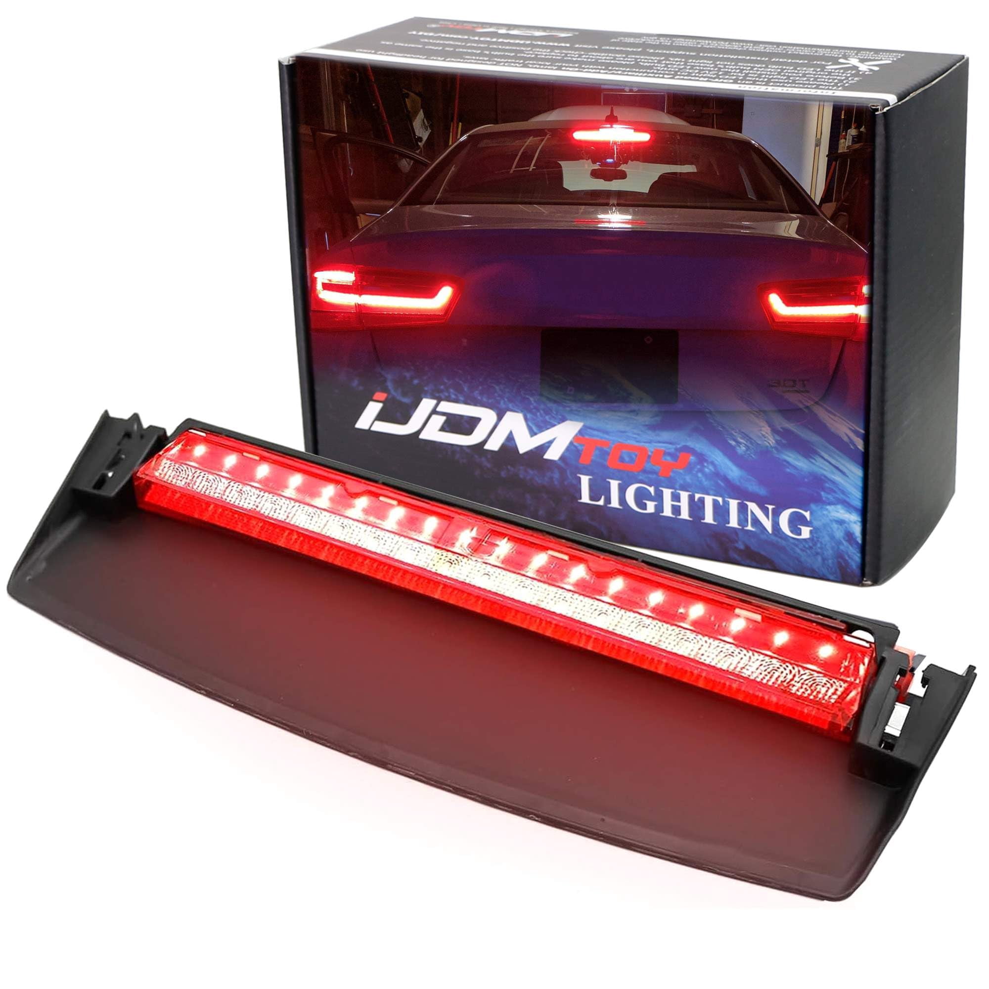OEM-Spec Red Lens Full LED Rear Windshield High Mount Third Brake Light ...