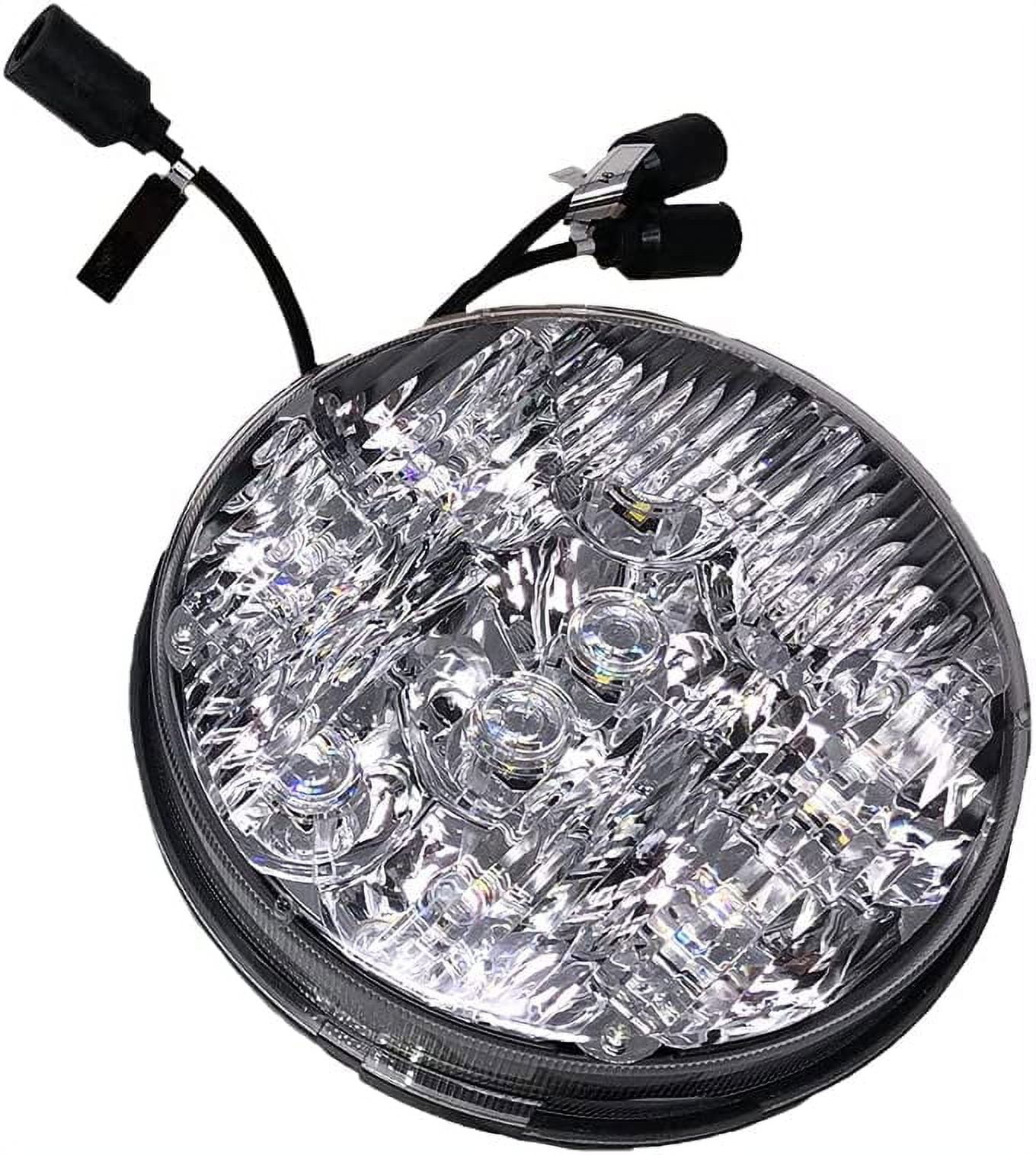 OEM Style Military Humvee LED Round Headlight Assembly Pair with Wiring ...