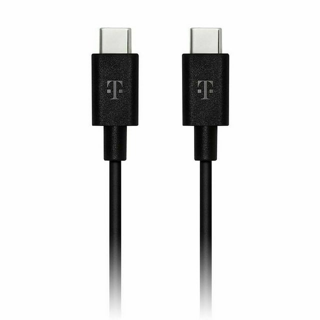 OEM T-Mobile USB-C to USB-C Charging Sync Cable - 6 feet - Black ...