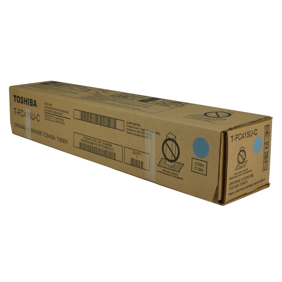 OEM Toshiba TFC415UC (TFC415UC) Toner Cartridge, CYAN, 33.6K YIELD ...