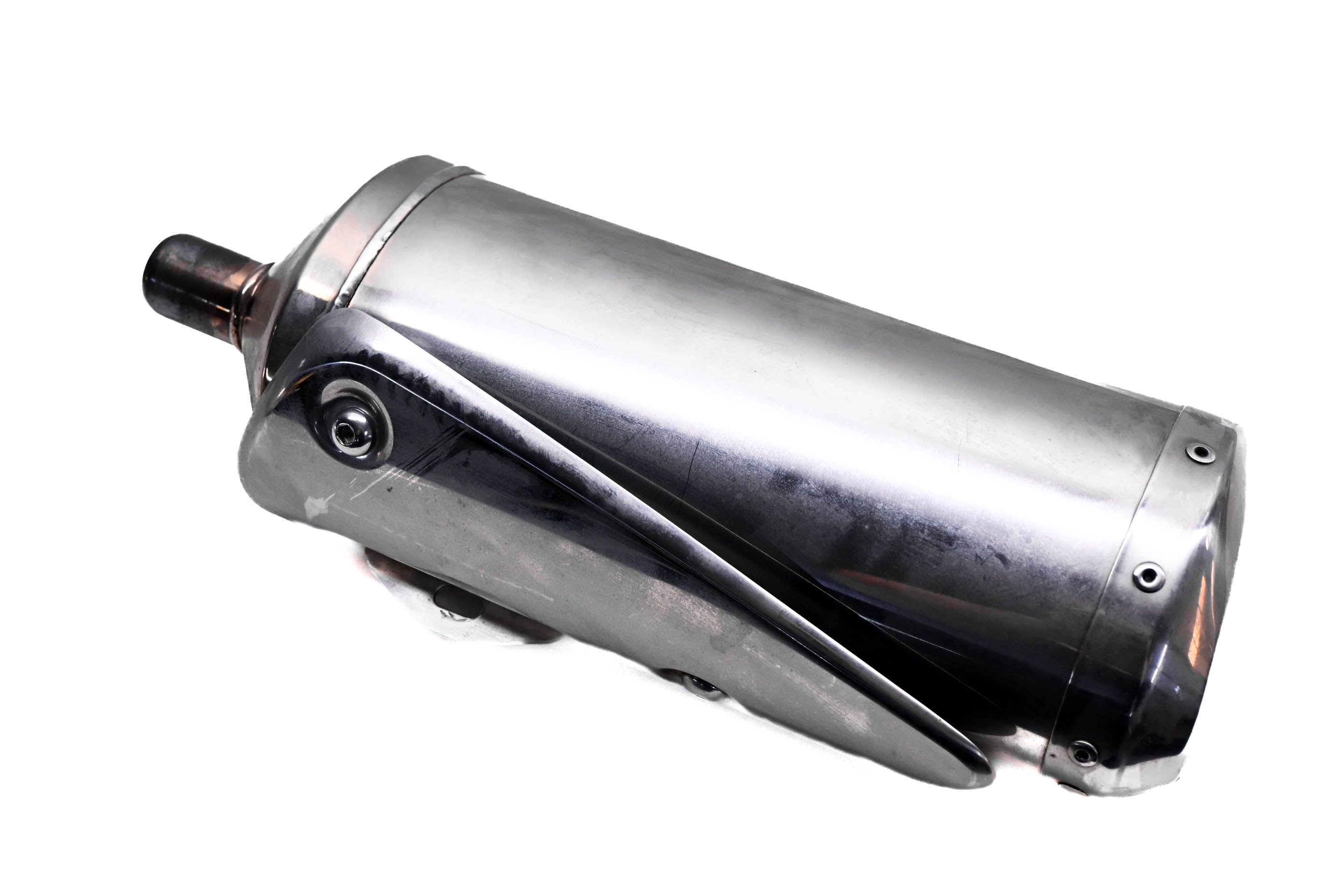 OEM Triumph T2200561 Right Exhaust Silencer Muffler With Heat Shield ...