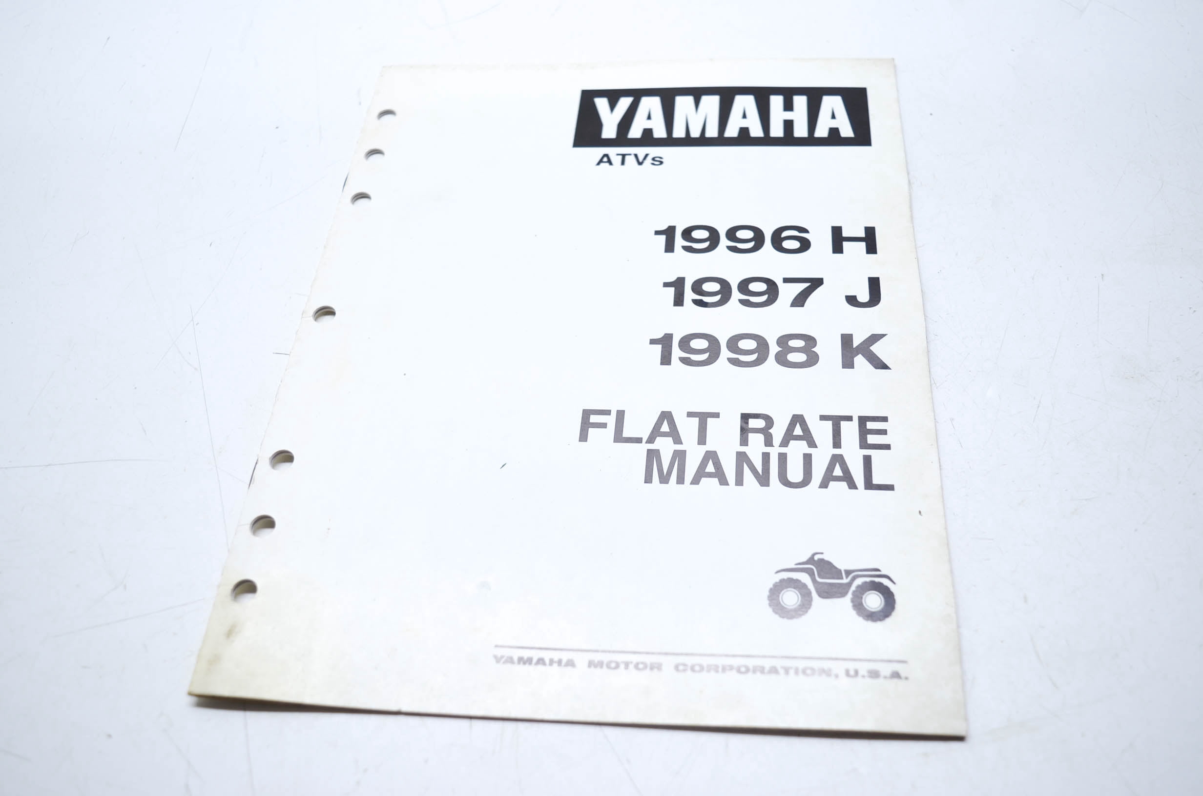 OEM Yamaha LIT-17750-00-98 ATVs 1996 H 1997 J 1998 K Flat Rate Manual ...