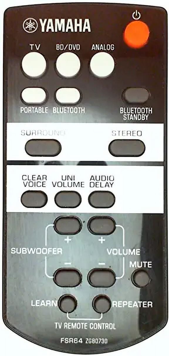 OEM Yamaha Remote Control: FSR64 - Walmart.com