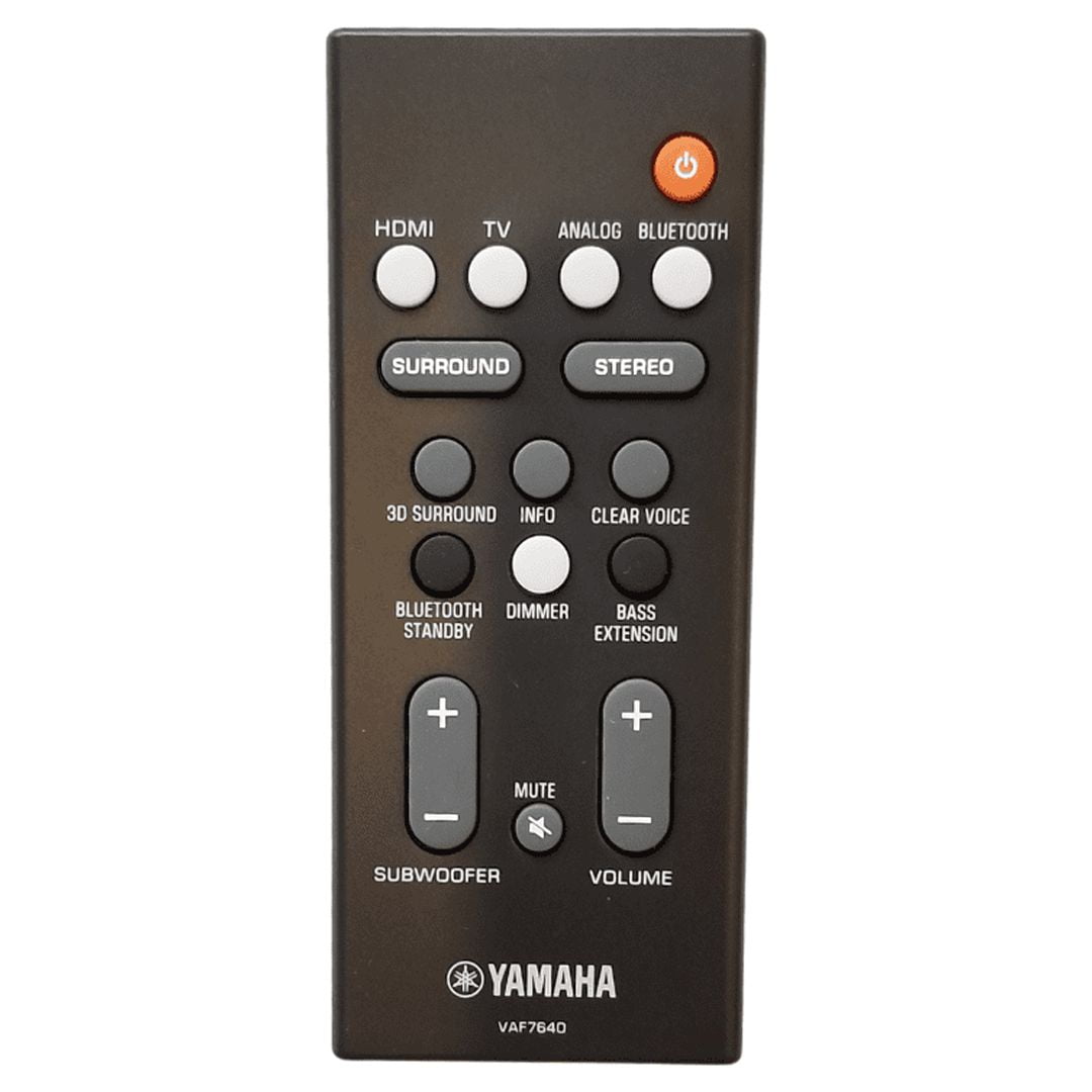 OEM Yamaha Remote Control VAF76400 for Yamaha Soundbar ATS-1080, YAS ...