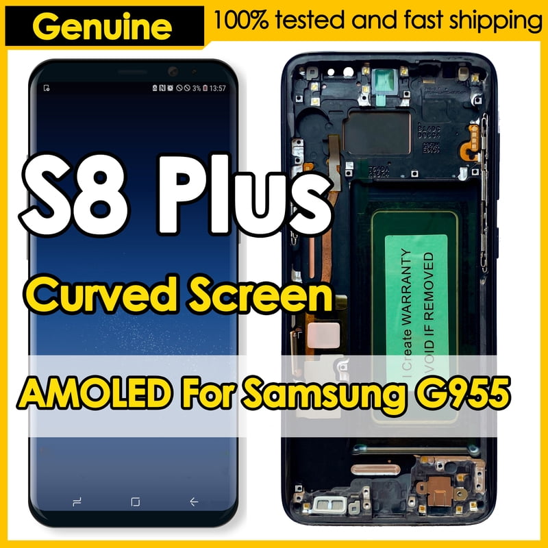 OEM quality AMOLED for SAMSUNG Galaxy S8 Plus Curved Screen Display ...