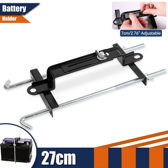 LotFancy Adjustable Battery Hold Down, Universal Battery Bracket with J ...