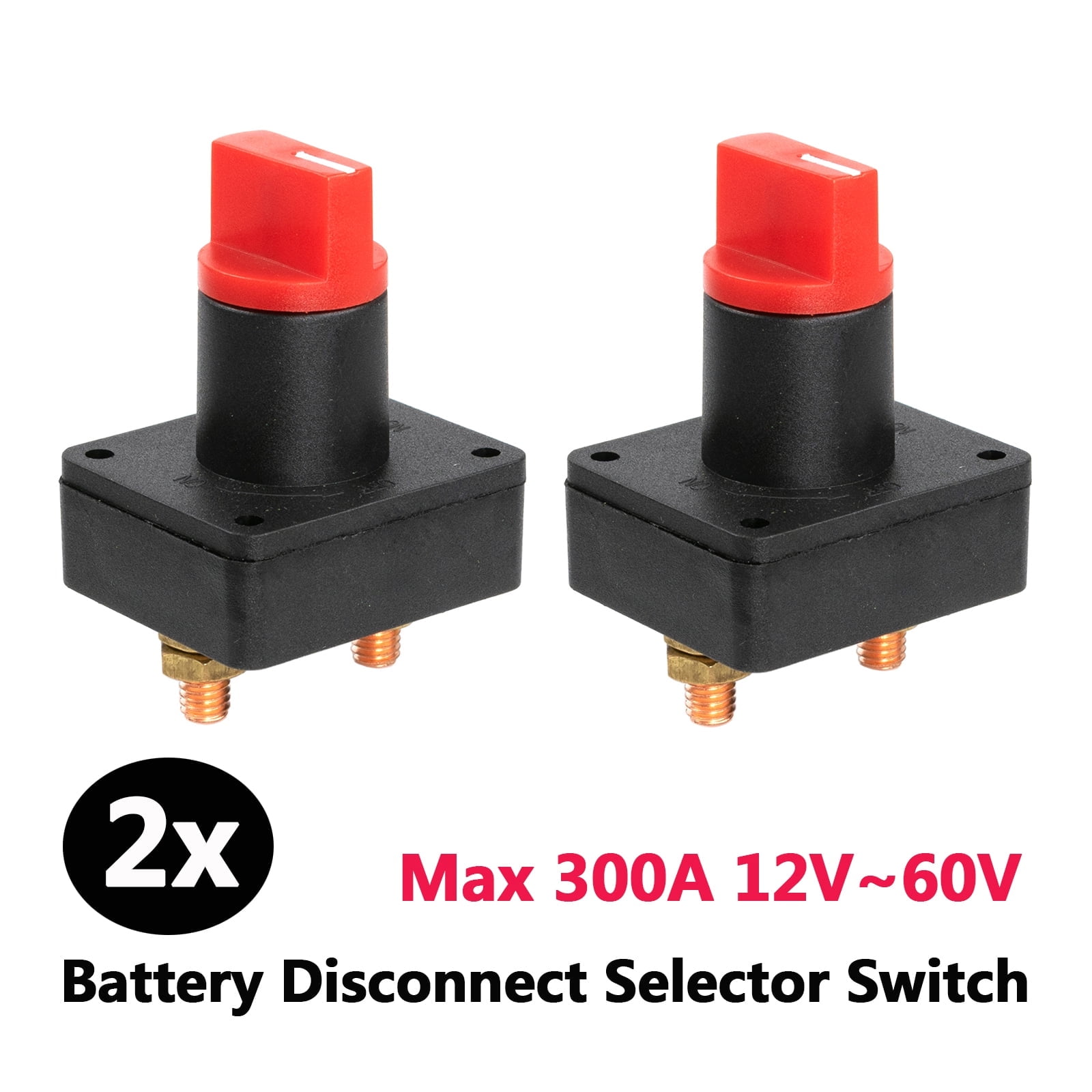 OEMASSIVE 2Pcs 60V 300A Battery Isolator Cut off Kill Switch for Car ...