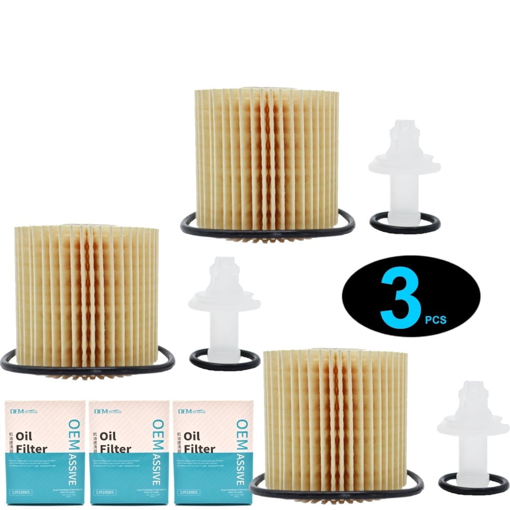 OEMASSIVE 3X Engine Oil Filter For Toyota RAV4 2AR-FE 2GR-FE 2494cc 2 ...