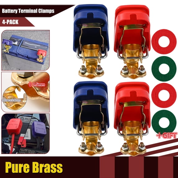 OEMASSIVE 4Pcs Car Quick Release Battery Disconnect Terminals Clamps ...
