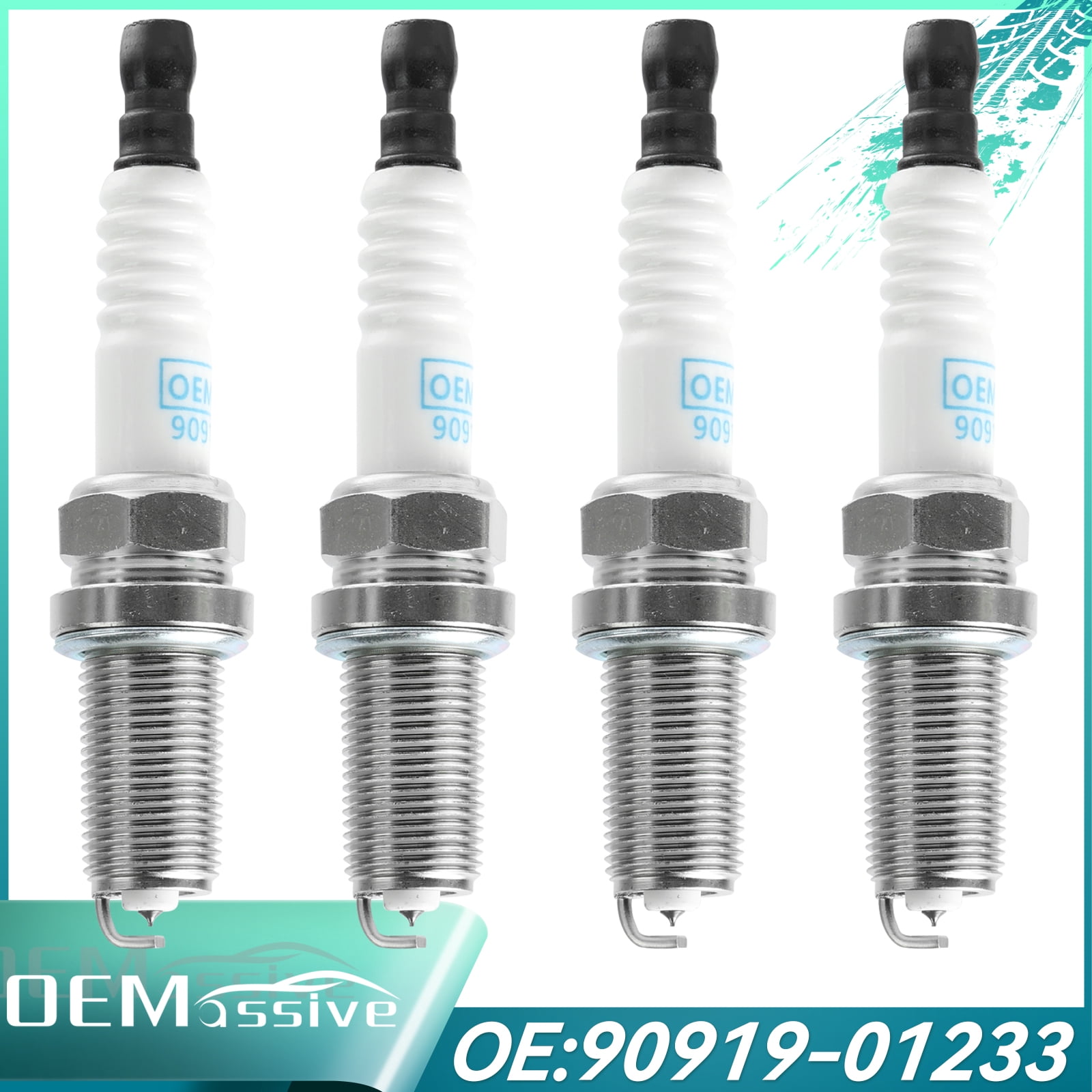OEMASSIVE 4pcs Iridium Spark Plugs For Toyota Jeep Dodge Infiniti ...