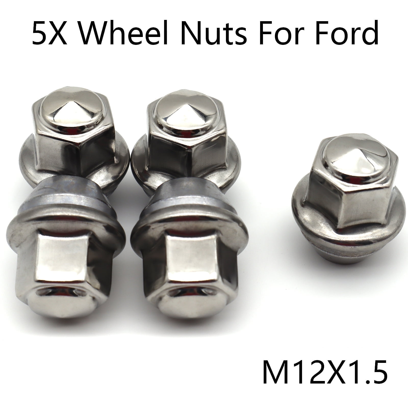 OEMASSIVE 5PC Car Wheel Lug Bolts Nuts Tire Hub Parts M12x1.5 For Ford ...