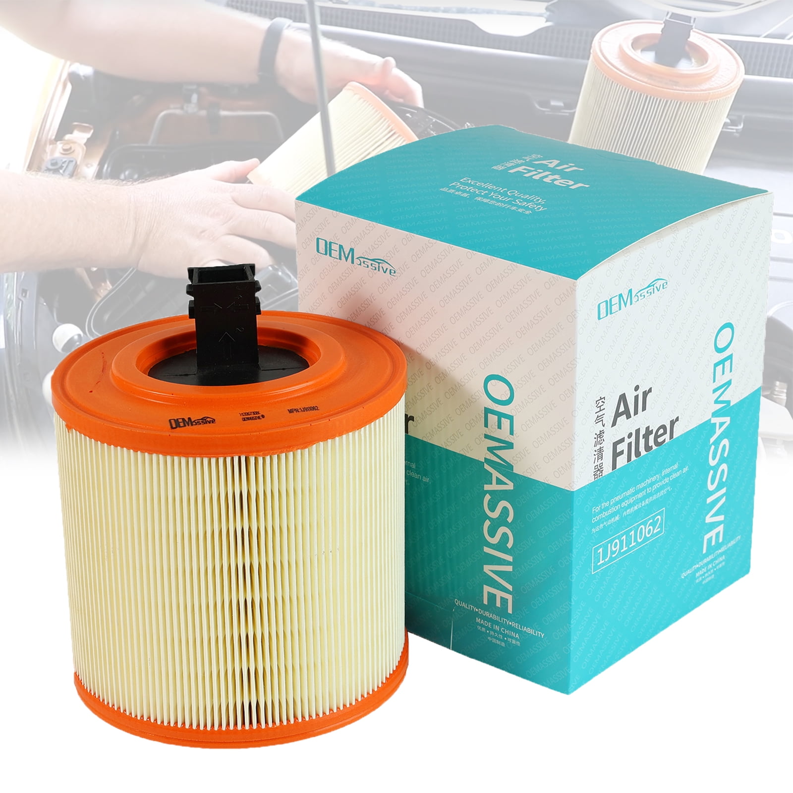 OEMASSIVE Engine Air Filter for Chevy Cruze 1.4L Cadillac ATS V 3.6L ...