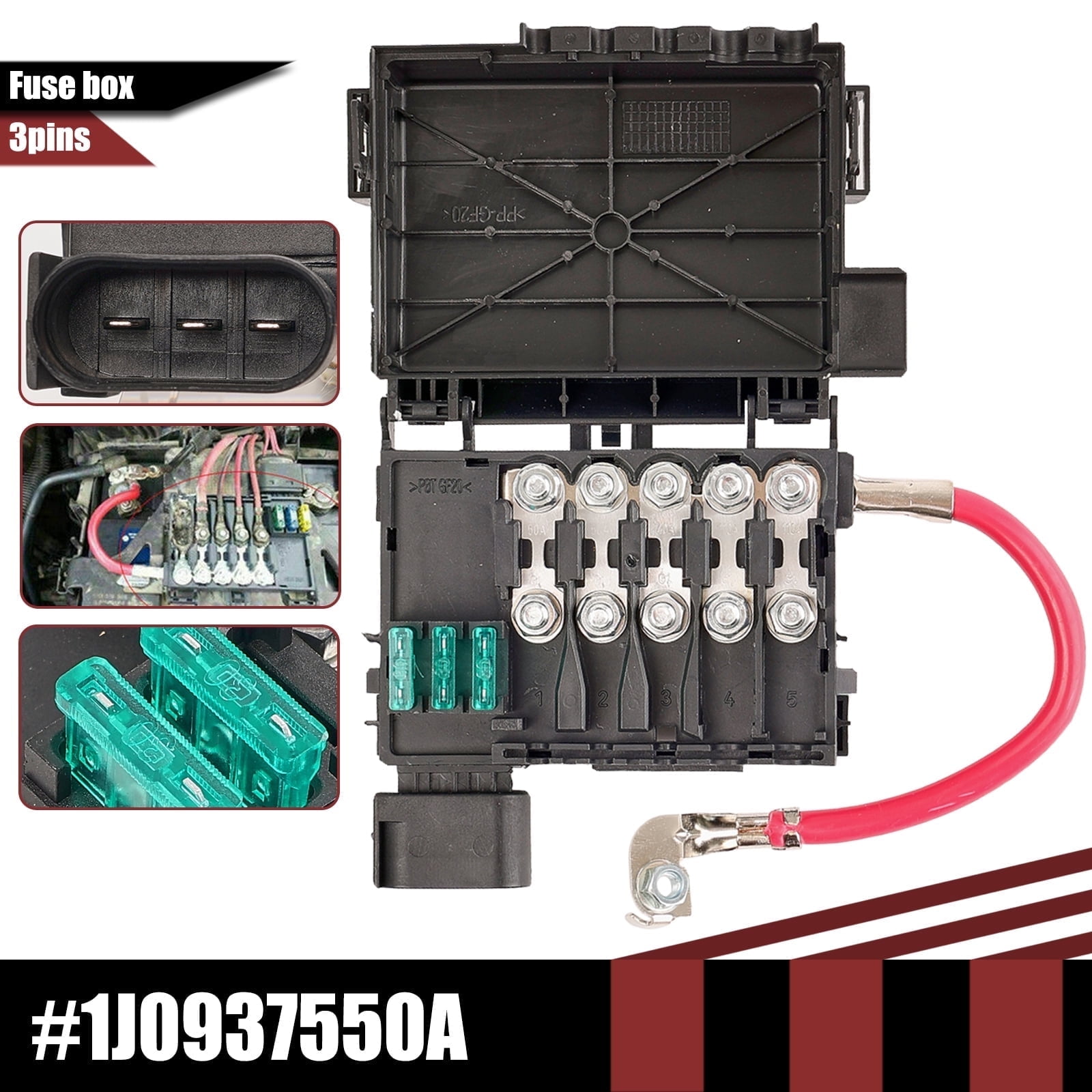 OEMASSIVE Fuse Box Battery Terminal 1J0937550A Fit for VW Jetta Golf ...