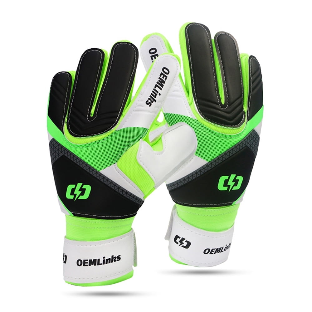 OEMLINKS Goalkeeper Gloves for Kids Latex Football Goalie Gloves with ...