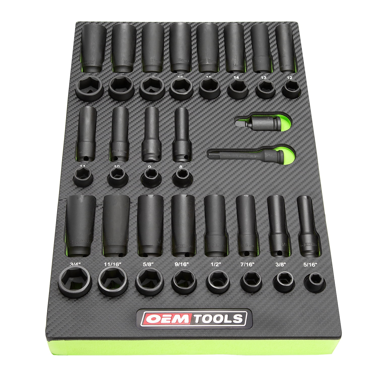 OEMTOOLS 23983 42 Piece 3/8 Inch Master Impact Set - Walmart.com