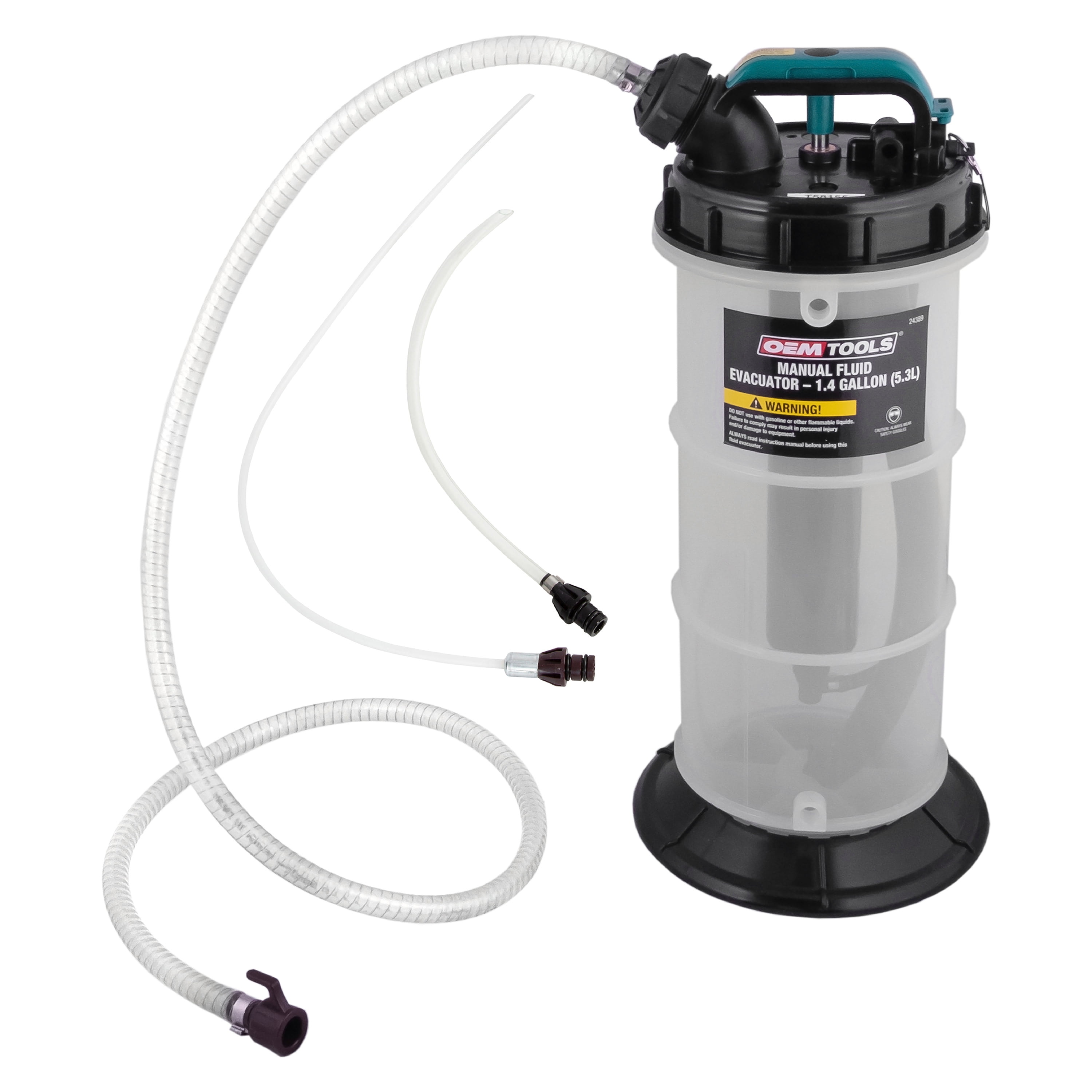 OEMTOOLS 24389 Manual Fluid Extractor - 1.4 Gallons (5.3L), Car and ...