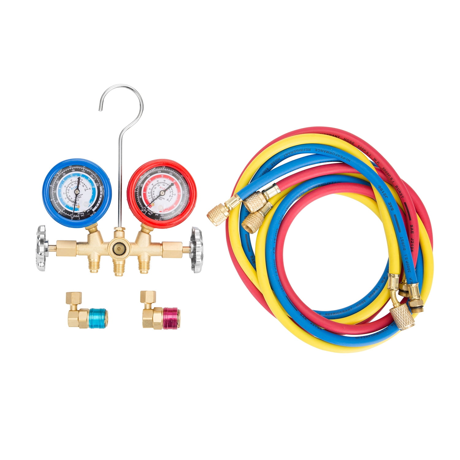 OEMTools R134a Brass Manifold Gauges Set - Walmart.com
