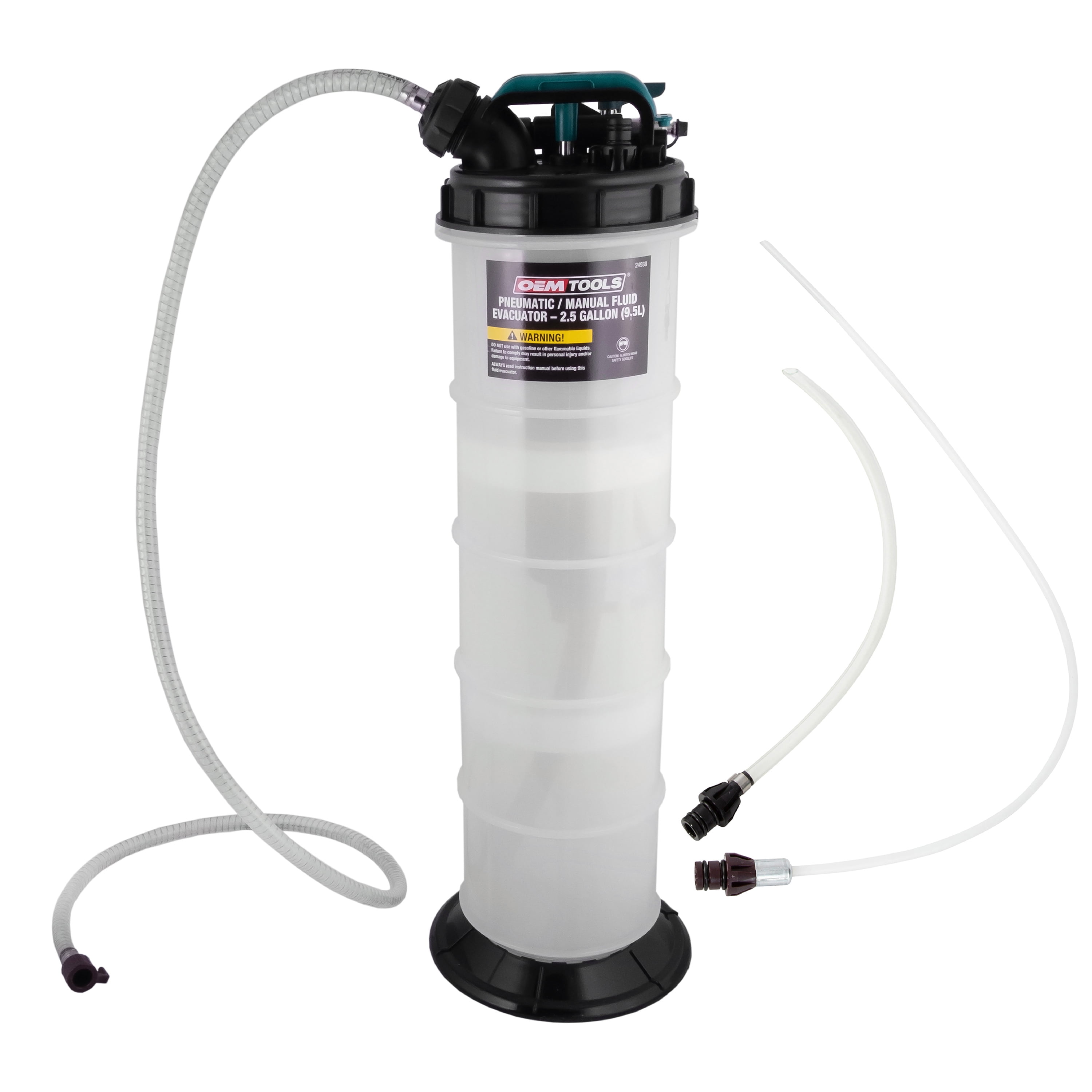 OEMTOOLS 24938 Pneumatic/Manual Fluid Extractor 2.5 Gallon (9.5L ...
