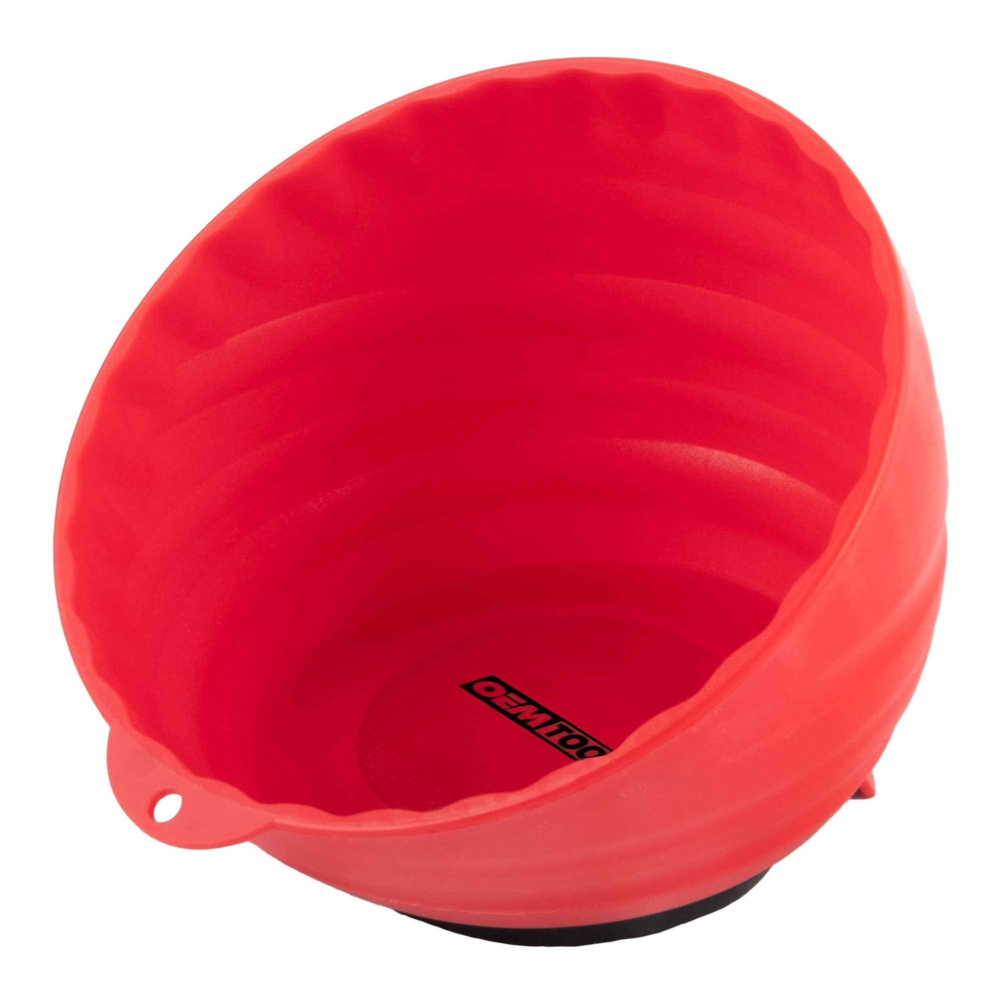 OEMTOOLS 25333 Red Magnetic Nut Cup, Curved Magnetic Parts Tray Holds ...