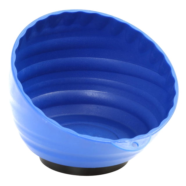 OEMTOOLS 25334 Blue Magnetic Nut Cup, Curved Magnetic Parts Tray Holds ...