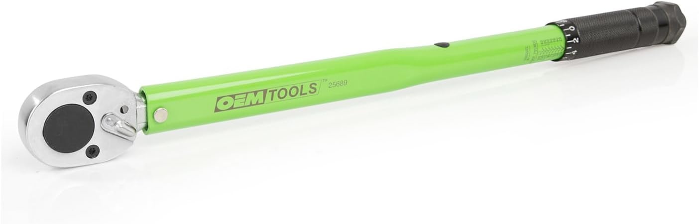 OEMTOOLS 25689 1/2 Inch Drive Click-Style Torque Wrench, 10-150 Ft/Lb ...