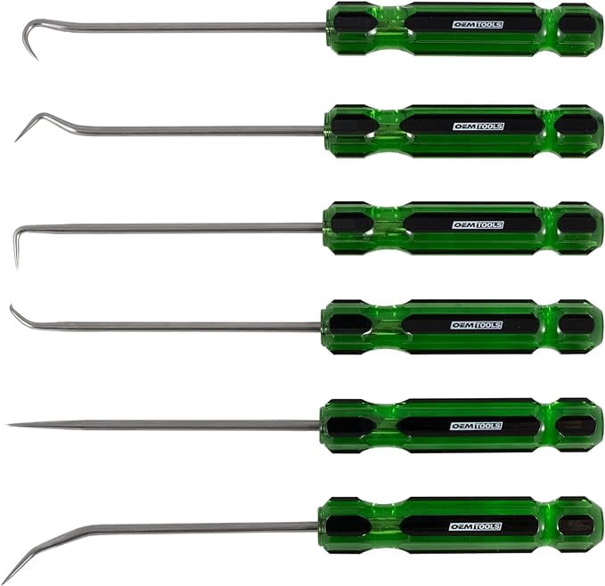 OEMTOOLS 26545 6 Piece Hook And Pick Set With Acetate Handle, Hook Tool ...