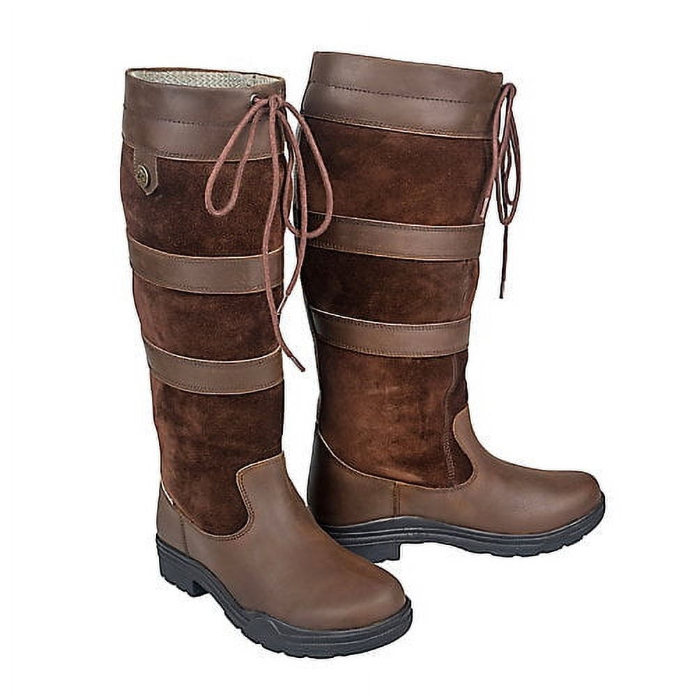 OEQ Ladies Fair Hill Country Boot 8 Brown - Walmart.com