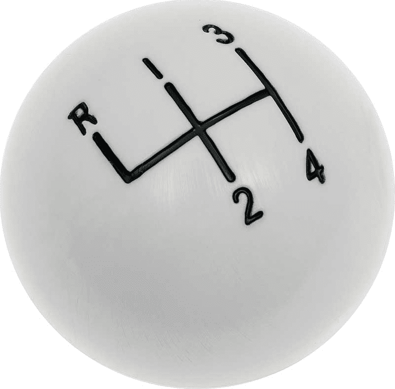 OER 1-1/2" With 5/16"-18 Thread White Shifter Ball 1956-1962 Corvette ...