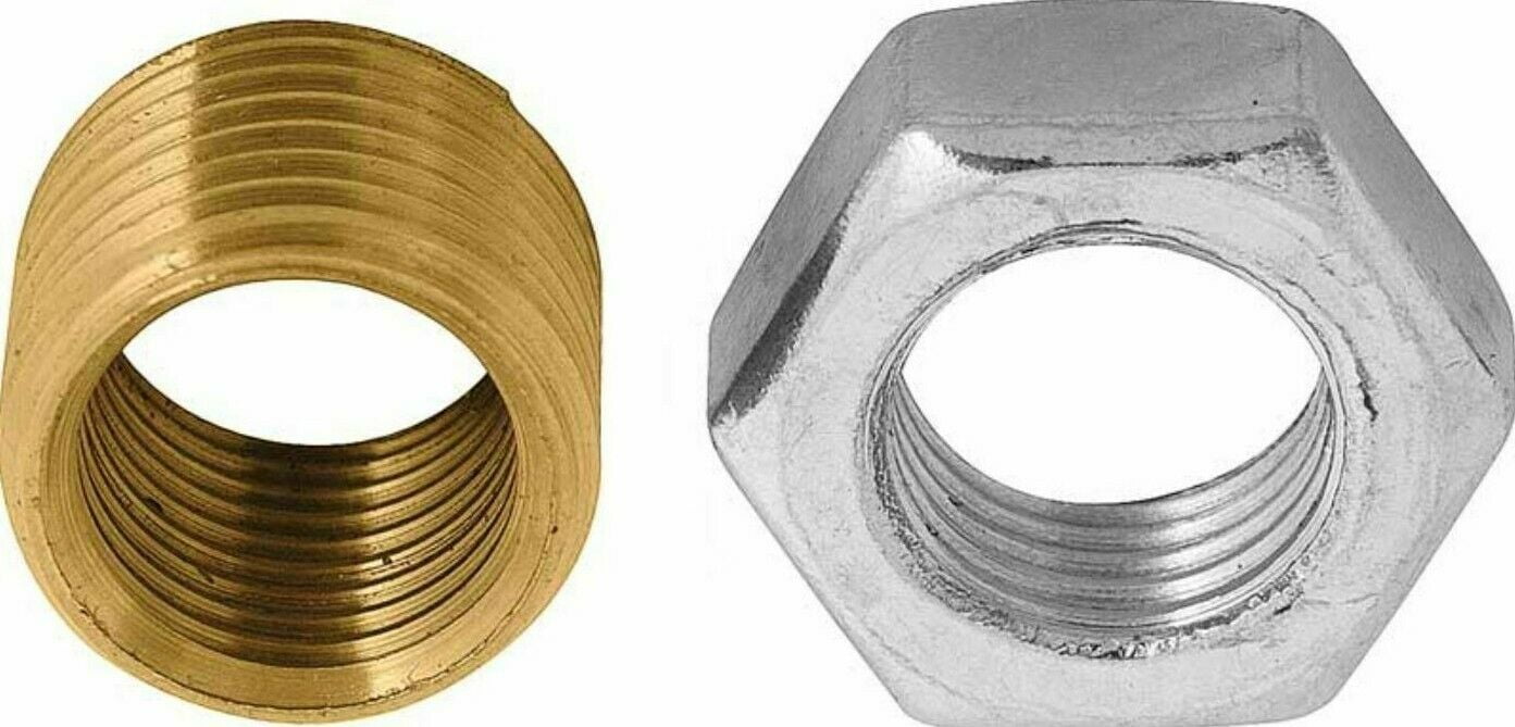 OER 3/8"-24 Shift Knob and Brass Adapter and Jam Nut Hurst Muncie ...