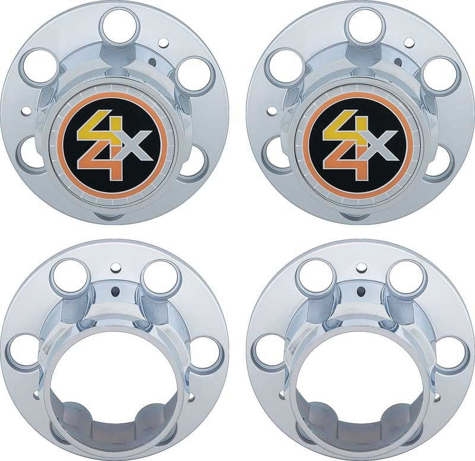 OER 4X4 Front and Rear Hubcap Set 1971-1991 Chevy and GMC Truck 6 Lug 5 ...