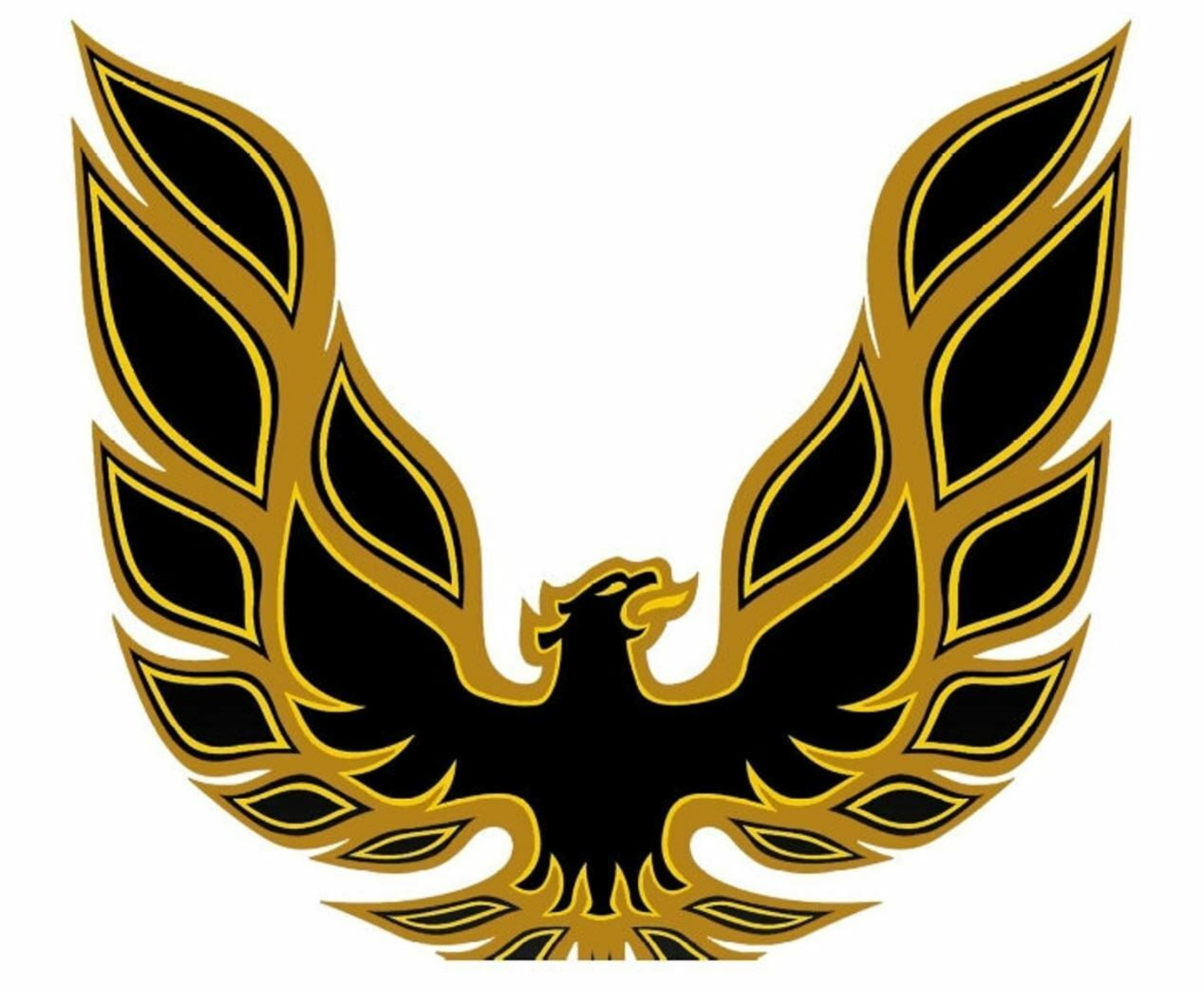 OER 7.2" Gold Rear Spoiler Bird Crest Decal 1973-1978 Firebird Trans AM ...