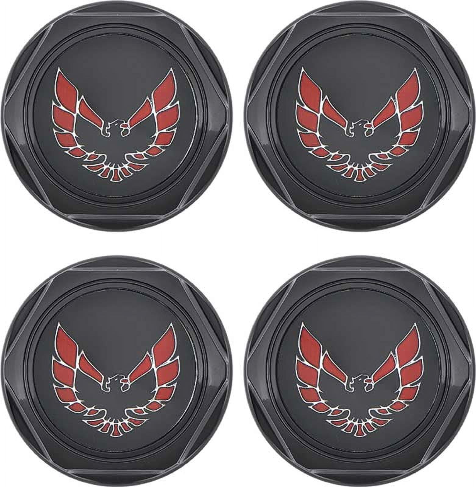 OER 881150 1977-1981 Pontiac Firebird Wheel Center Cap Set Gloss Black ...