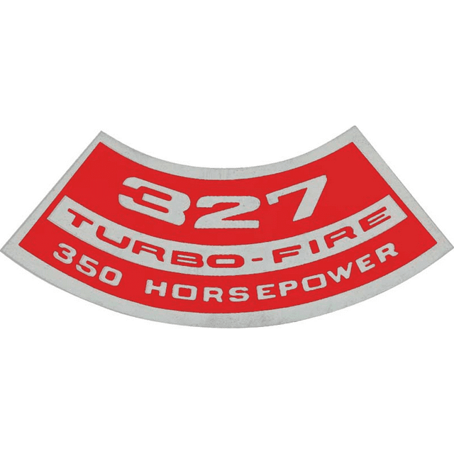 OER Air Cleaner Decal Turbo-Fire 327/350 HP Camaro Nova Chevelle Impala ...